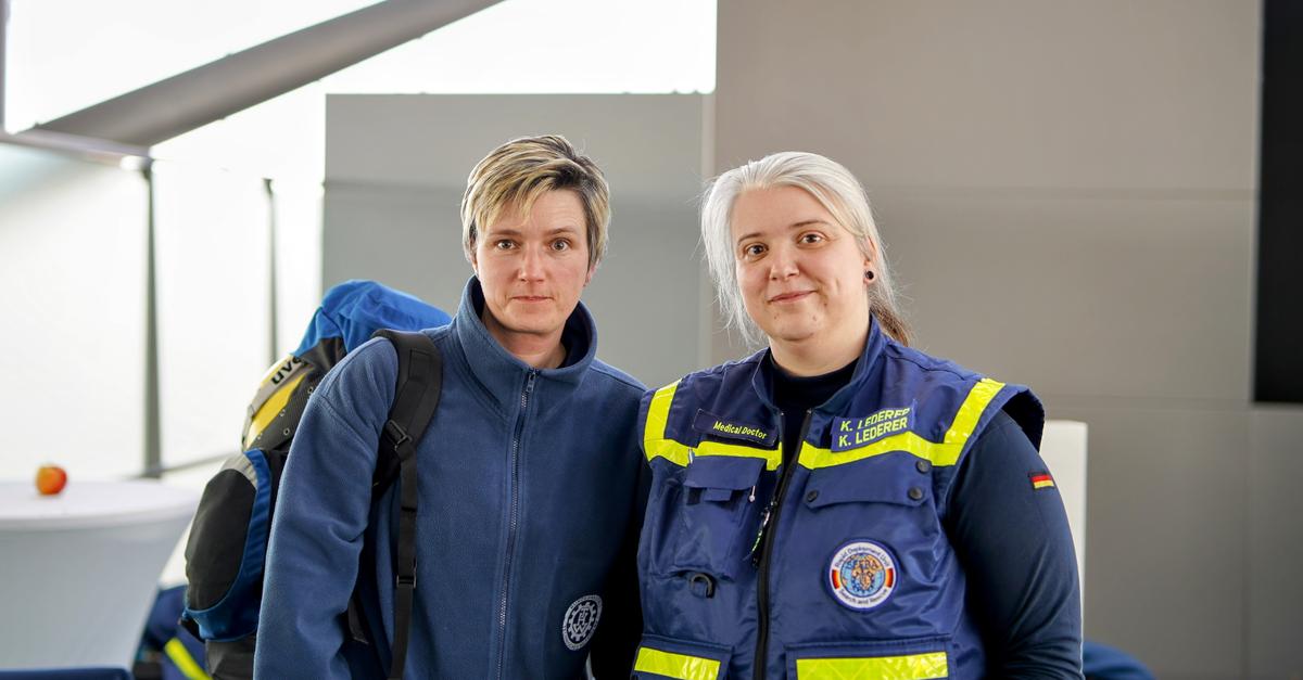 Nach Erdbeben: Biedenkopfer THW-Frauen suchen nach Verschütteten